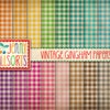 Gingham Digital Paper Pack - 40 Color Bundle, Instant Download ...