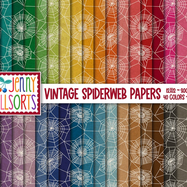 Spiderweb Digital Paper - Etsy