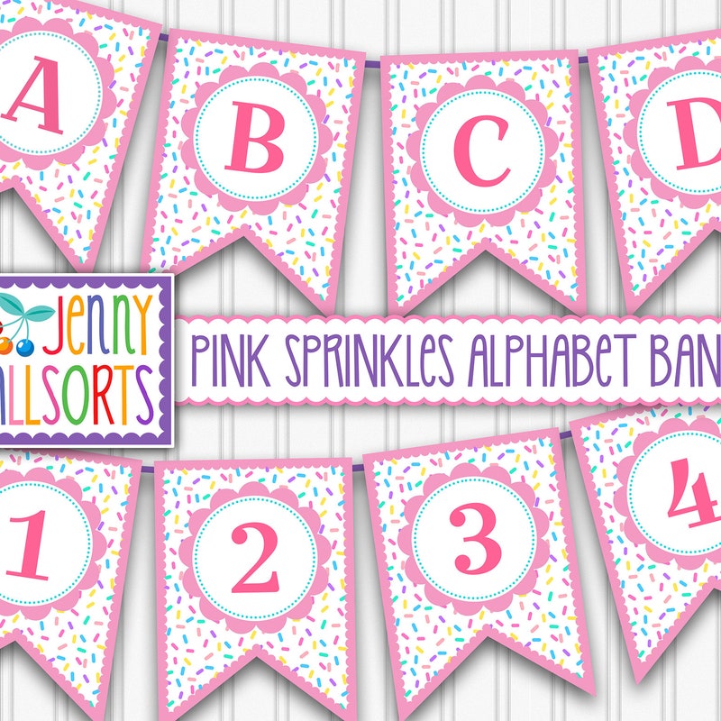 Candy Theme Alphabet Banner - Etsy Canada
