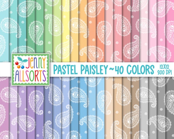 Printable Paisley Scrapbook Paper