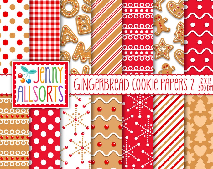 Cookie Alphabet Digital Clipart - Digital Gingerbread Cookie Letters ...