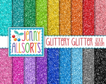 Sparkly Glitter Digital Paper 18 Glitter Texture Papers | Etsy