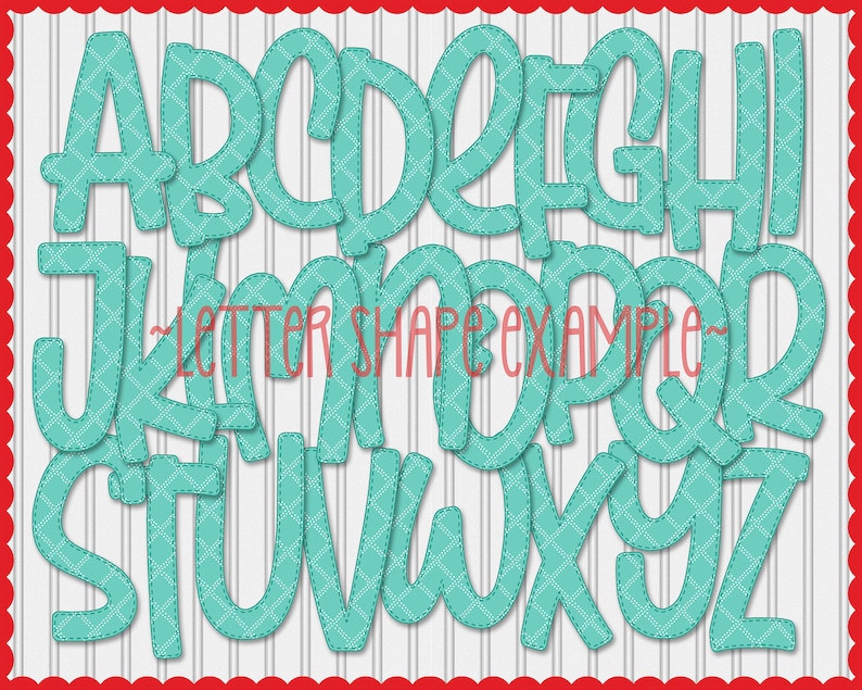 Blue Bandana Alphabet for Sublimation & Design, Digital Western Cowboy ...