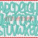 Pink Gingham Digital Alphabet for Sublimation & Design, 10" Digital ...