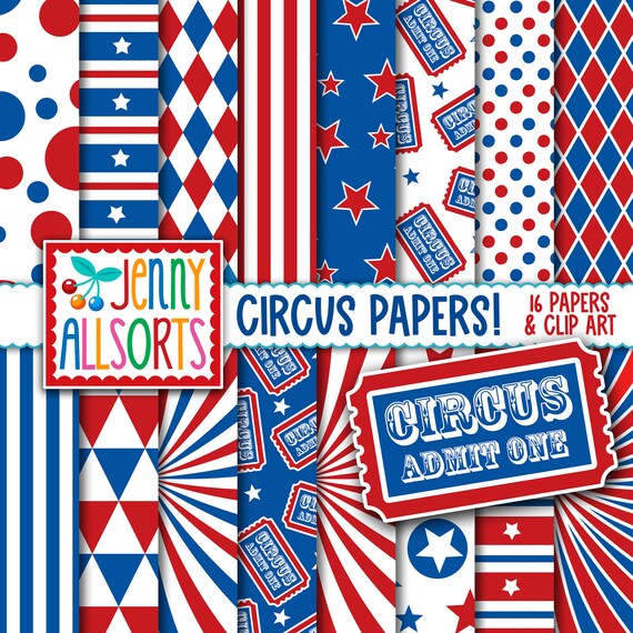 Circus Patterns Printable