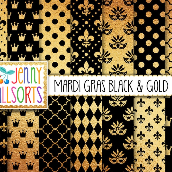 Mardi Gras Digital - Etsy