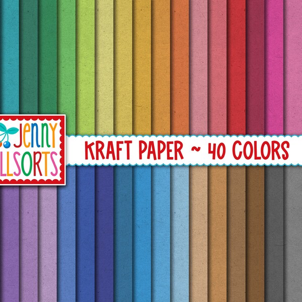 Digital Paper Kraft - Etsy