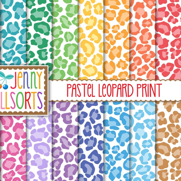 Pastel Leopard Print - Etsy