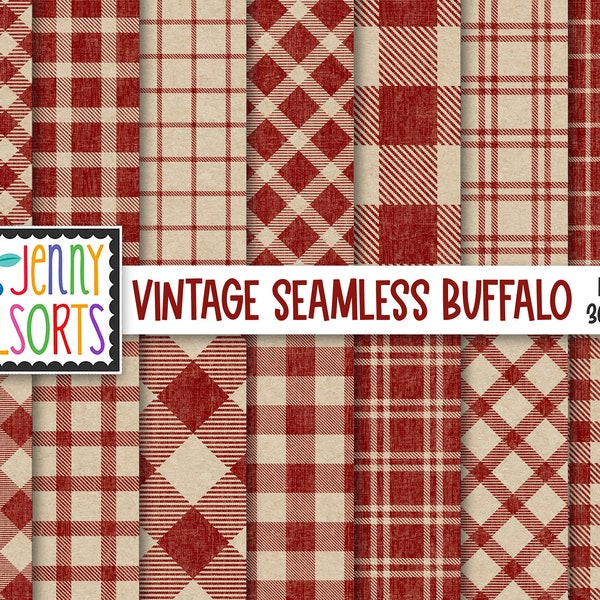 Red Buffalo Check - Etsy