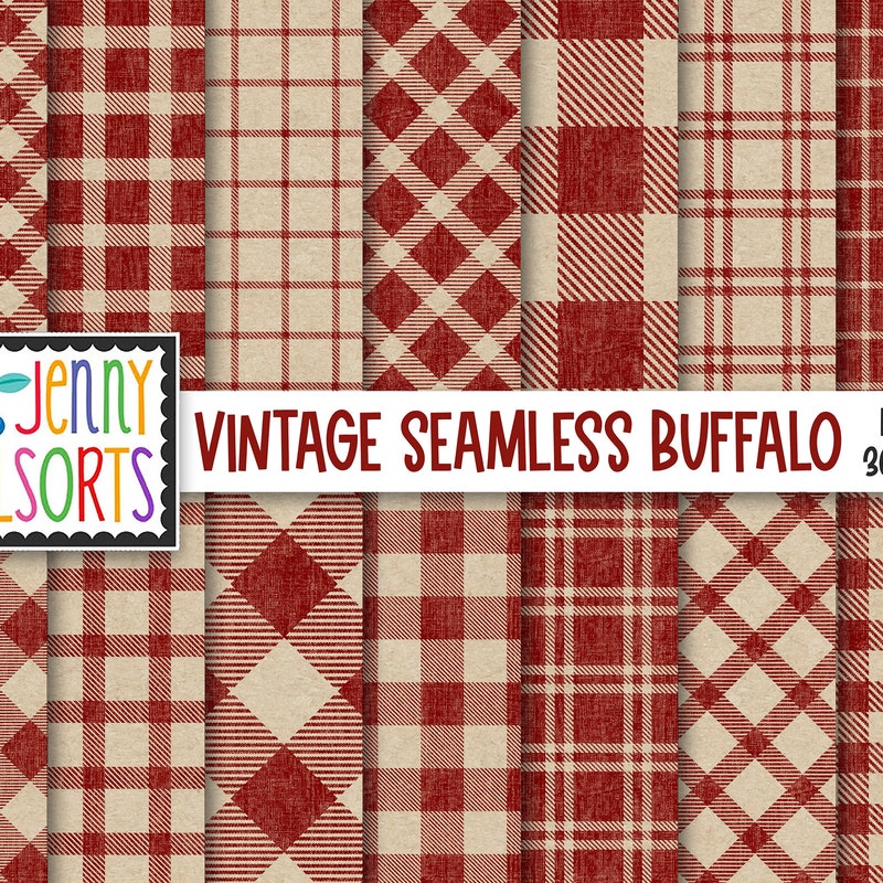 Red Buffalo Check - Etsy