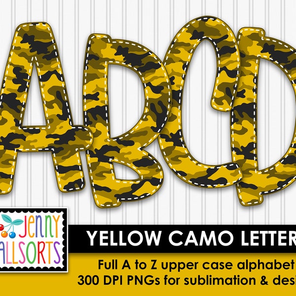 Camo Letters - Etsy