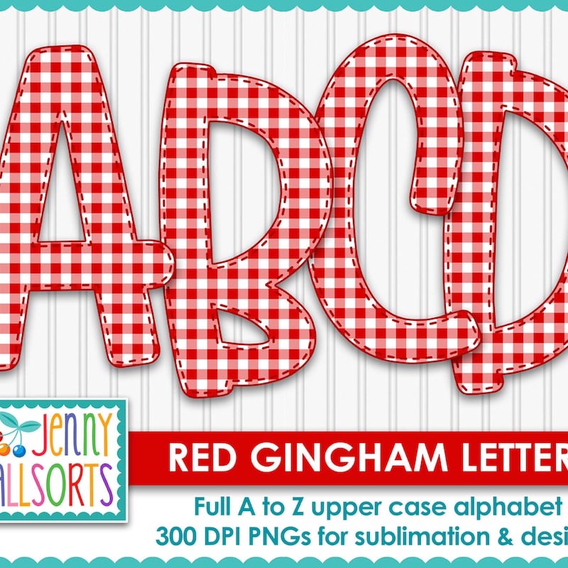 Red Gingham - Etsy