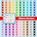 Flower Dot Digital Ribbon Scrapbook Borders Scallop Edge - 20 Rainbow ...