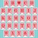 Love Digital Banner Printable Valentines Alphabet Love Flags ...