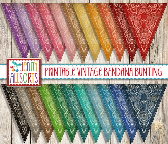 Banderines Vintage Pintados Banner Pieces Pennant Flag, Bunting Flags,