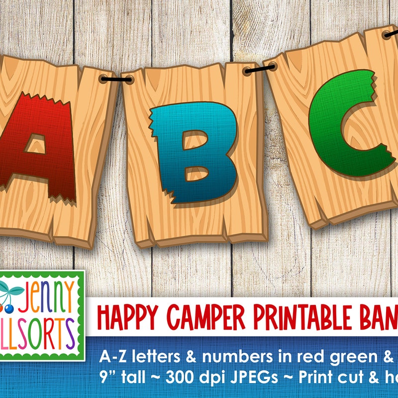 Camping Alphabet - Etsy