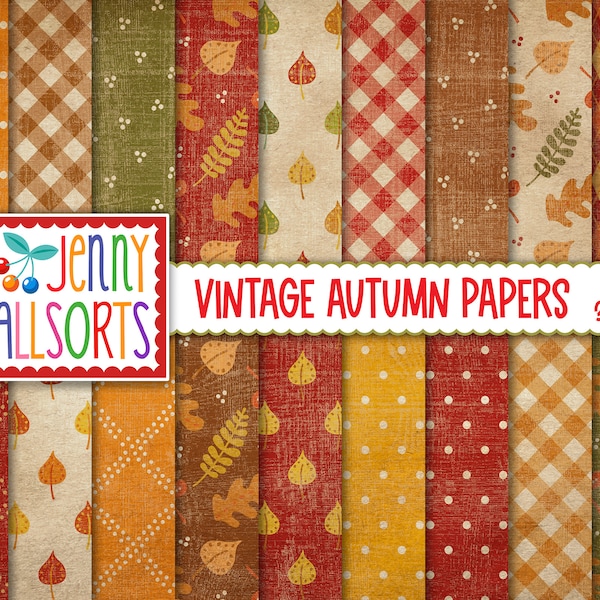Fall Scrapbook Paper - Etsy
