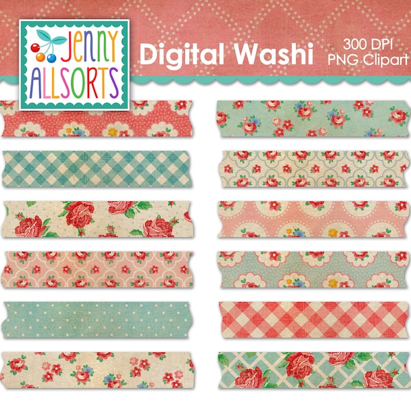 Digital Washi Tape - Etsy