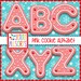Pink Cookie Alphabet Digital Clipart - Gingerbread Cookie Letters ...
