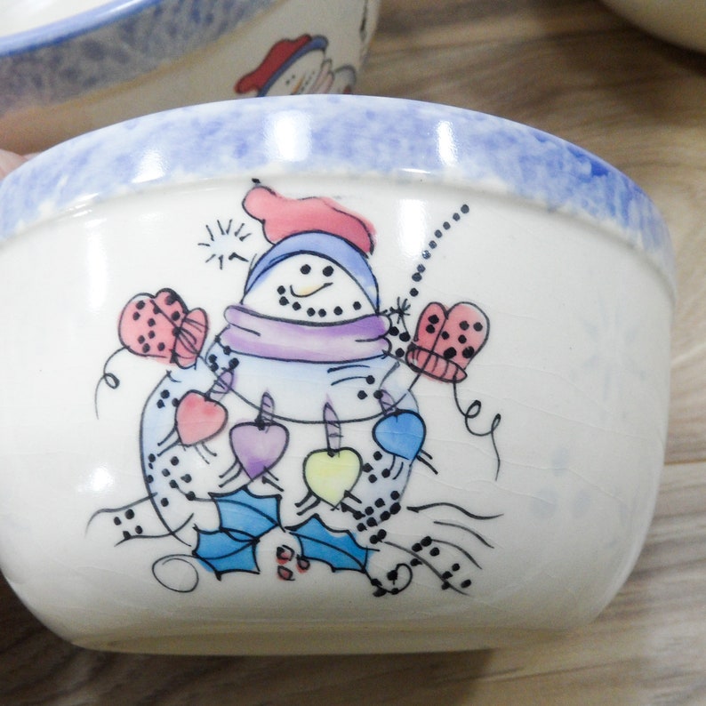 Snowman Mixing Bowls, Nesting Snowman Bowls, Snowman Bowls, Vital Unit ...