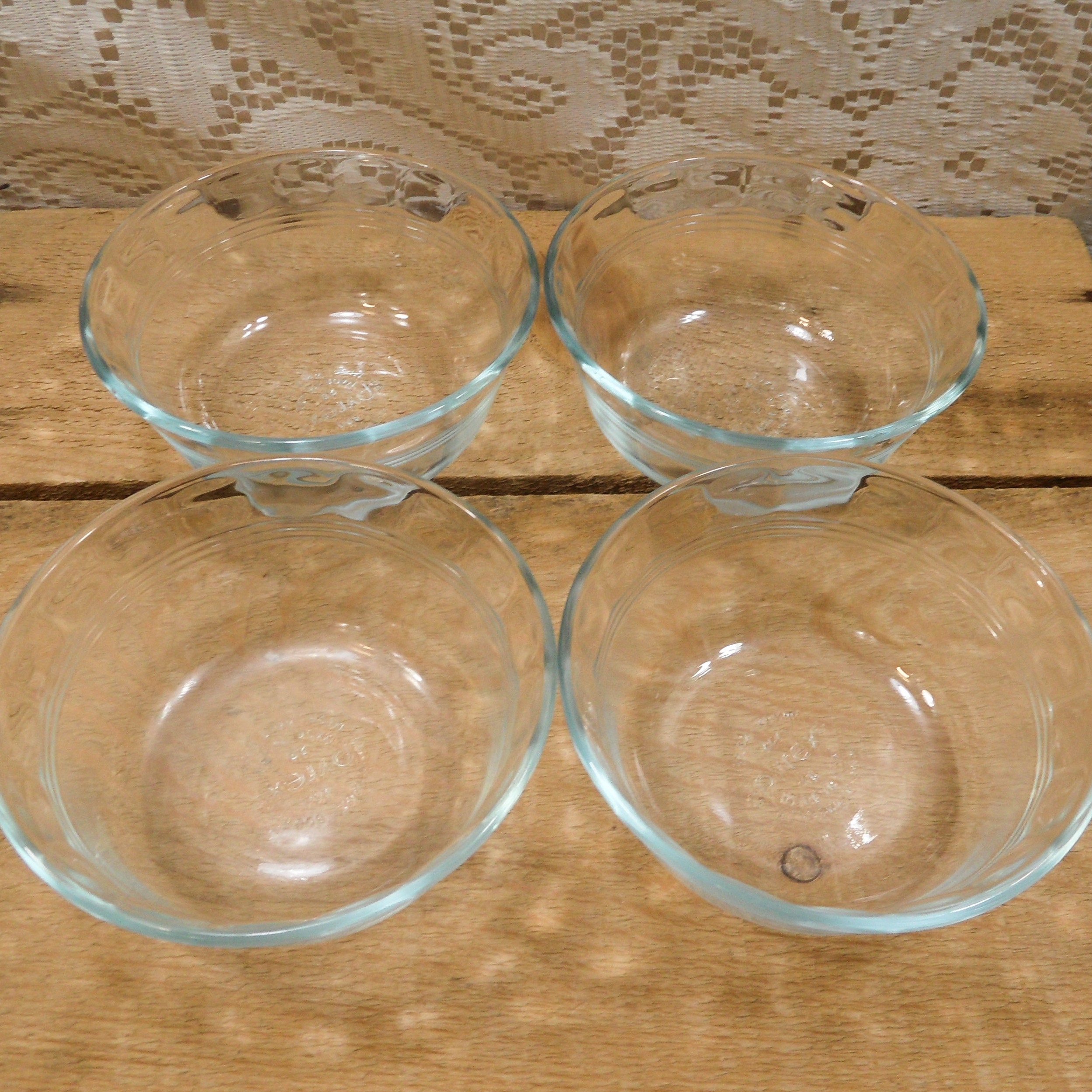 Pyrex Bowls, Pyrex Clear Glass Custard Cups, 10 Oz Glass Bowl, Glass ...