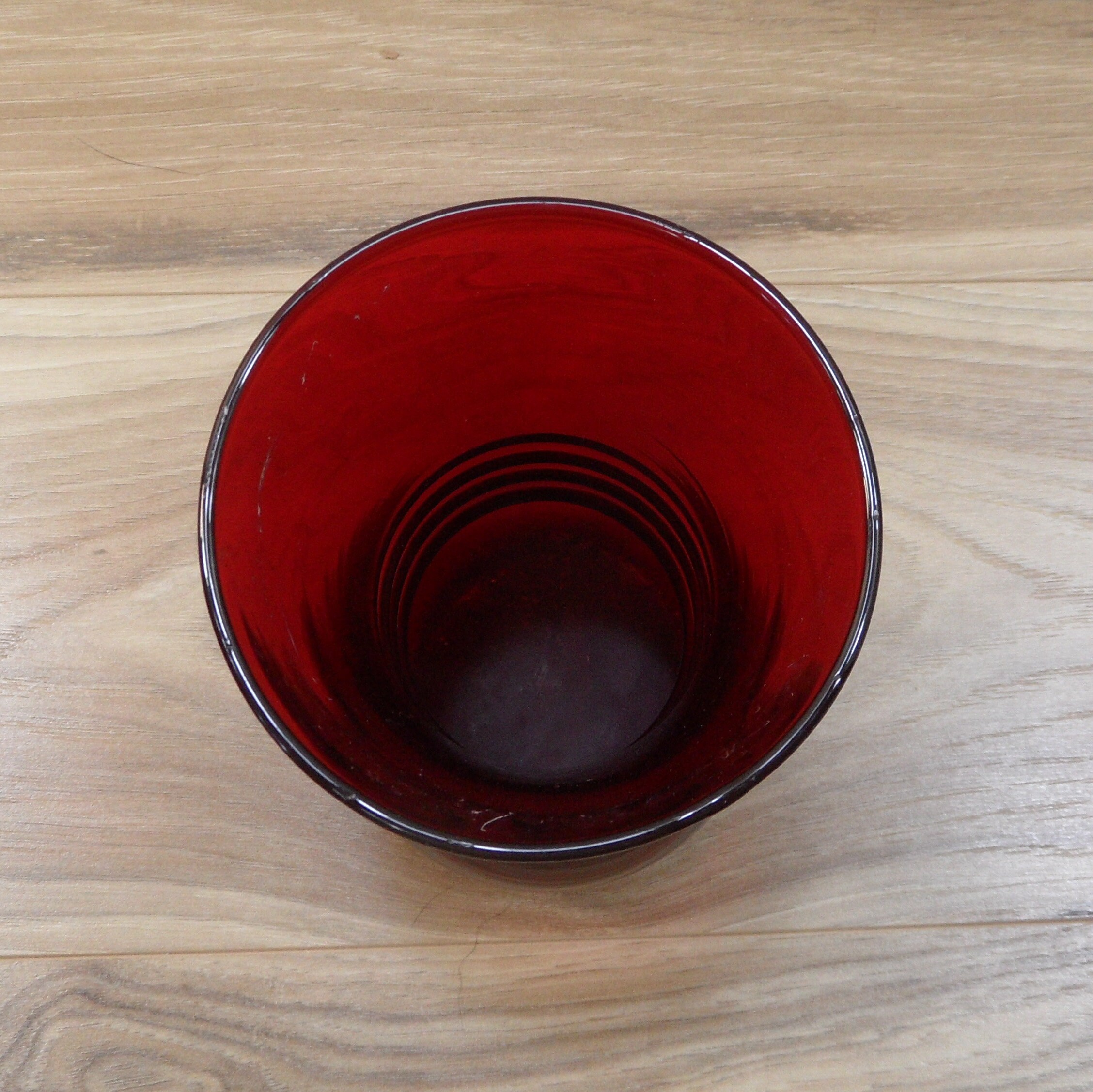 Red Vase, Red Glass Vase, Anchor Hocking Red Glass Vase, Ruby Red Vase ...