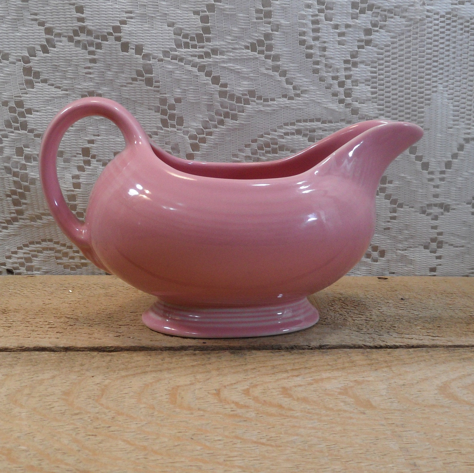 Fiestaware Pink gravy boat Fiesta Pink gravy Boat Rose | Etsy