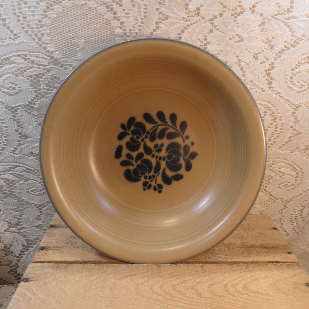 Pfaltzgraff Serving Bowl, Pfaltzgraff Folk Art Pattern, Vintage ...