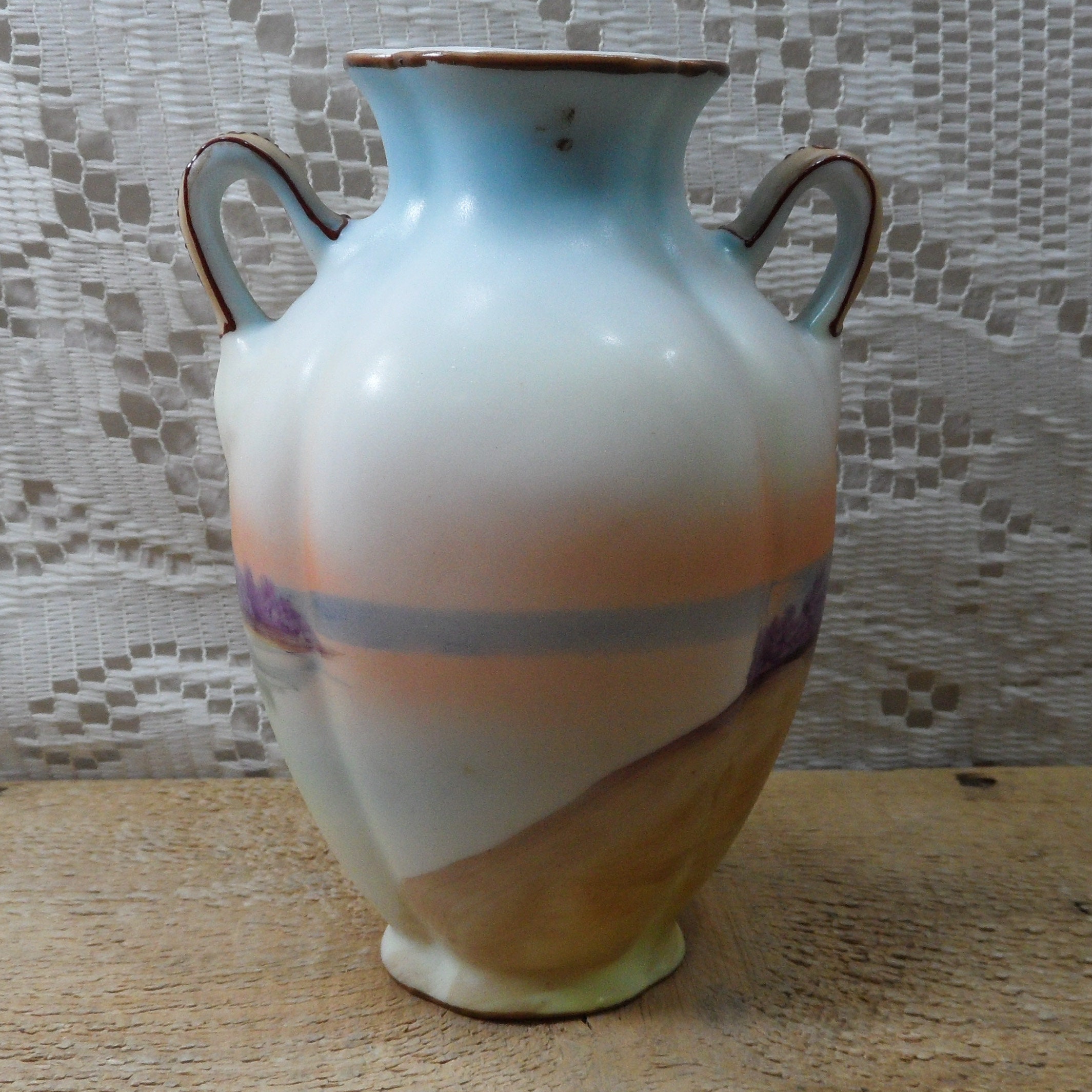Nippon Vase, Morimura Brothers Nippon Vase, Landscape Vase, Gift for ...