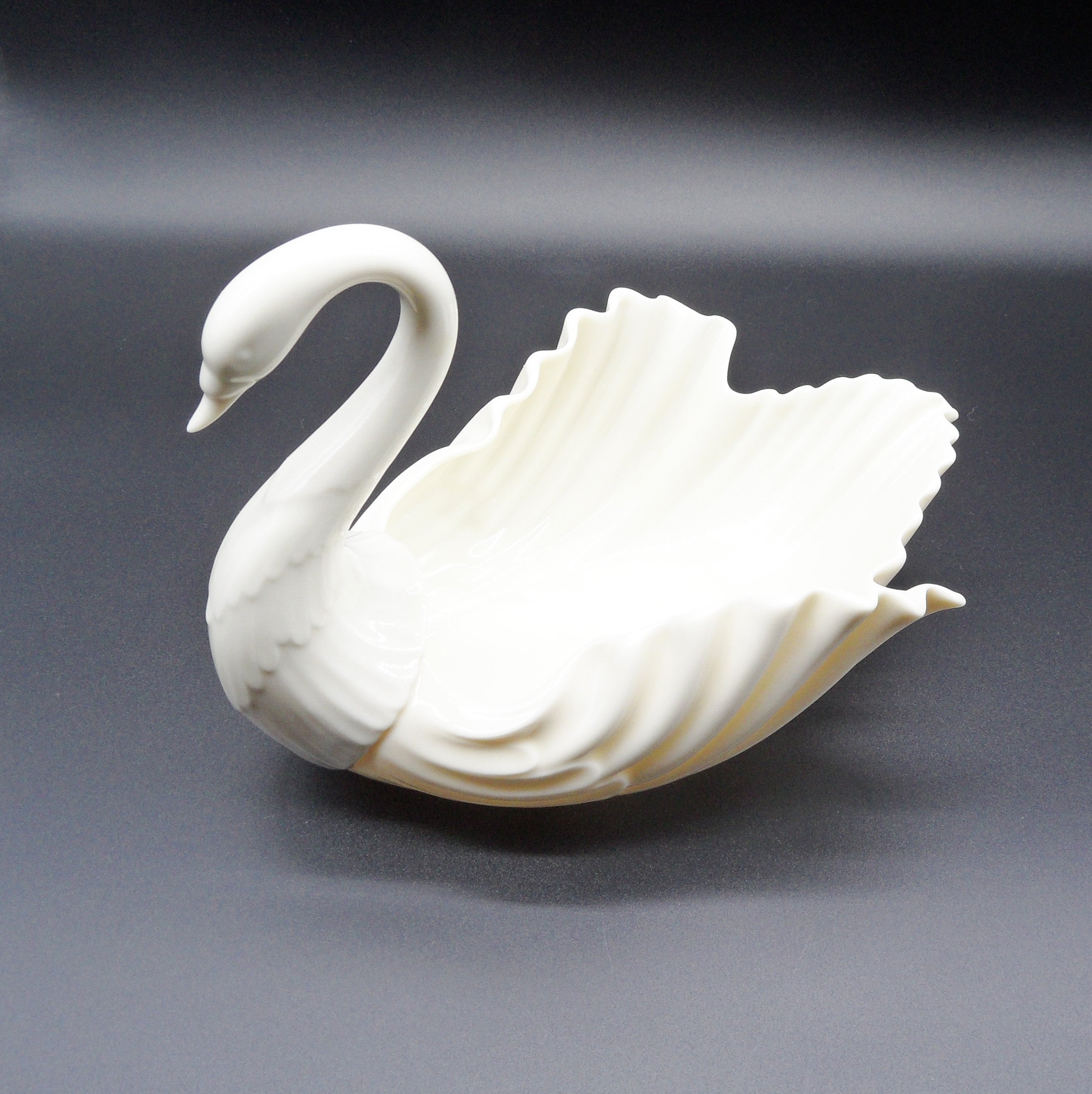 Lenox Swan Porcelain Swan Swan Decor Swan Dish White Swan - Etsy