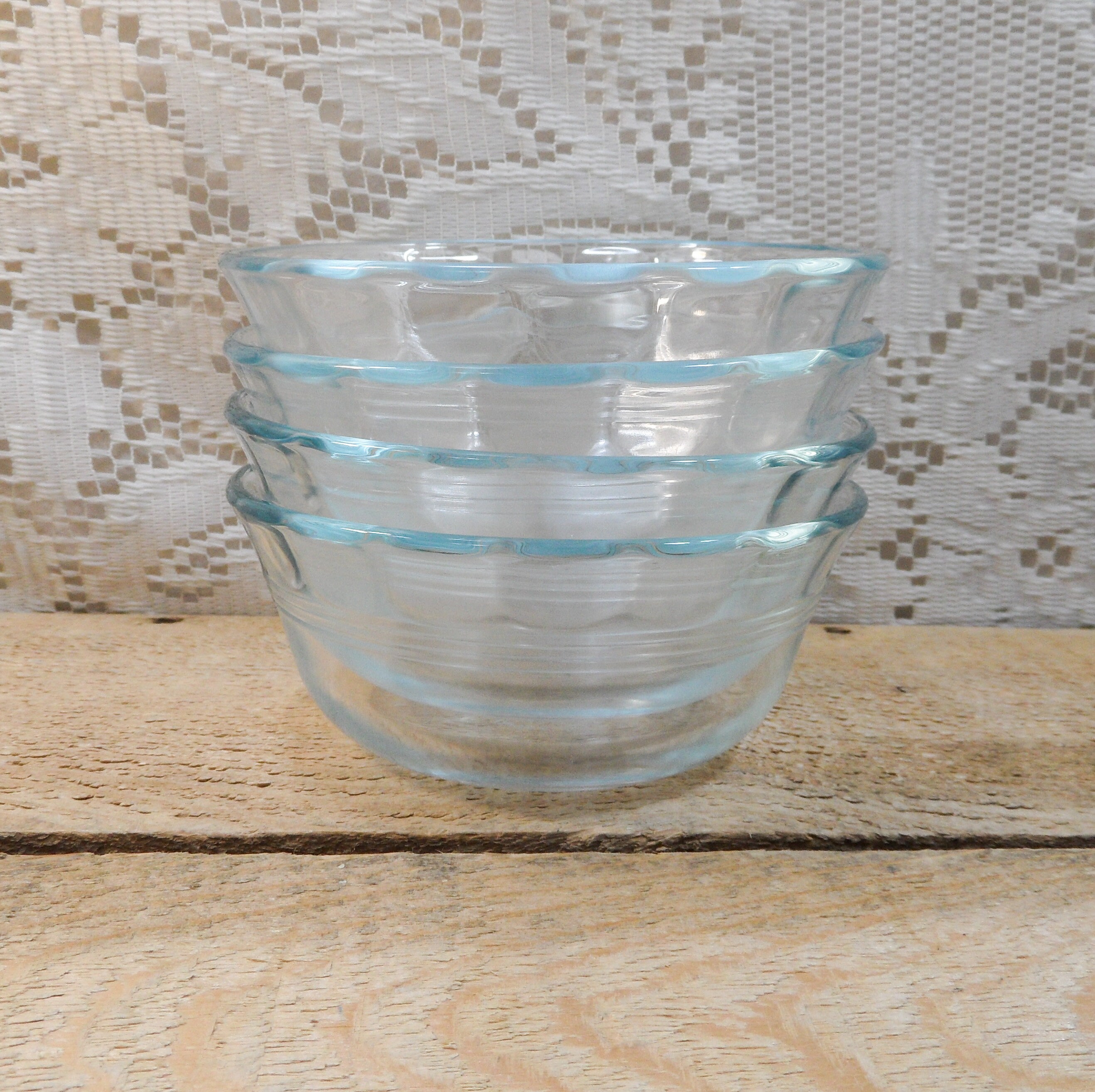 Pyrex Bowls, Pyrex Clear Glass Custard Cups, 10 Oz Glass Bowl, Glass ...