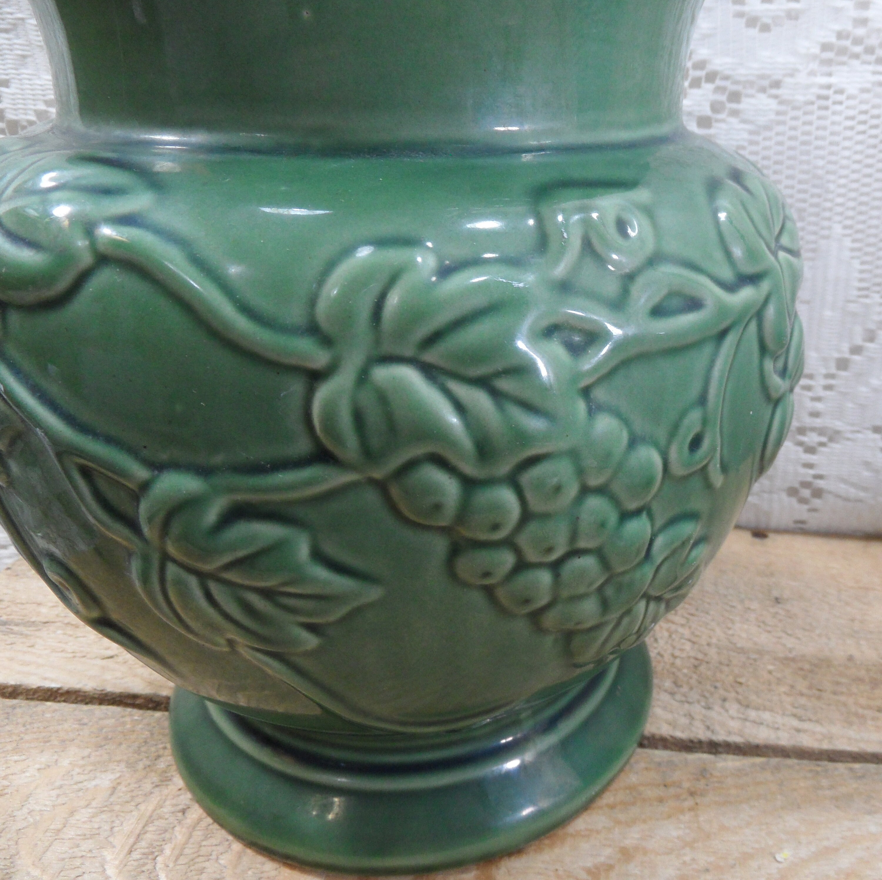 Hosley Potteries, Hosley Ceramic Vase, Green Ceramic Vase, Vintage Vase ...
