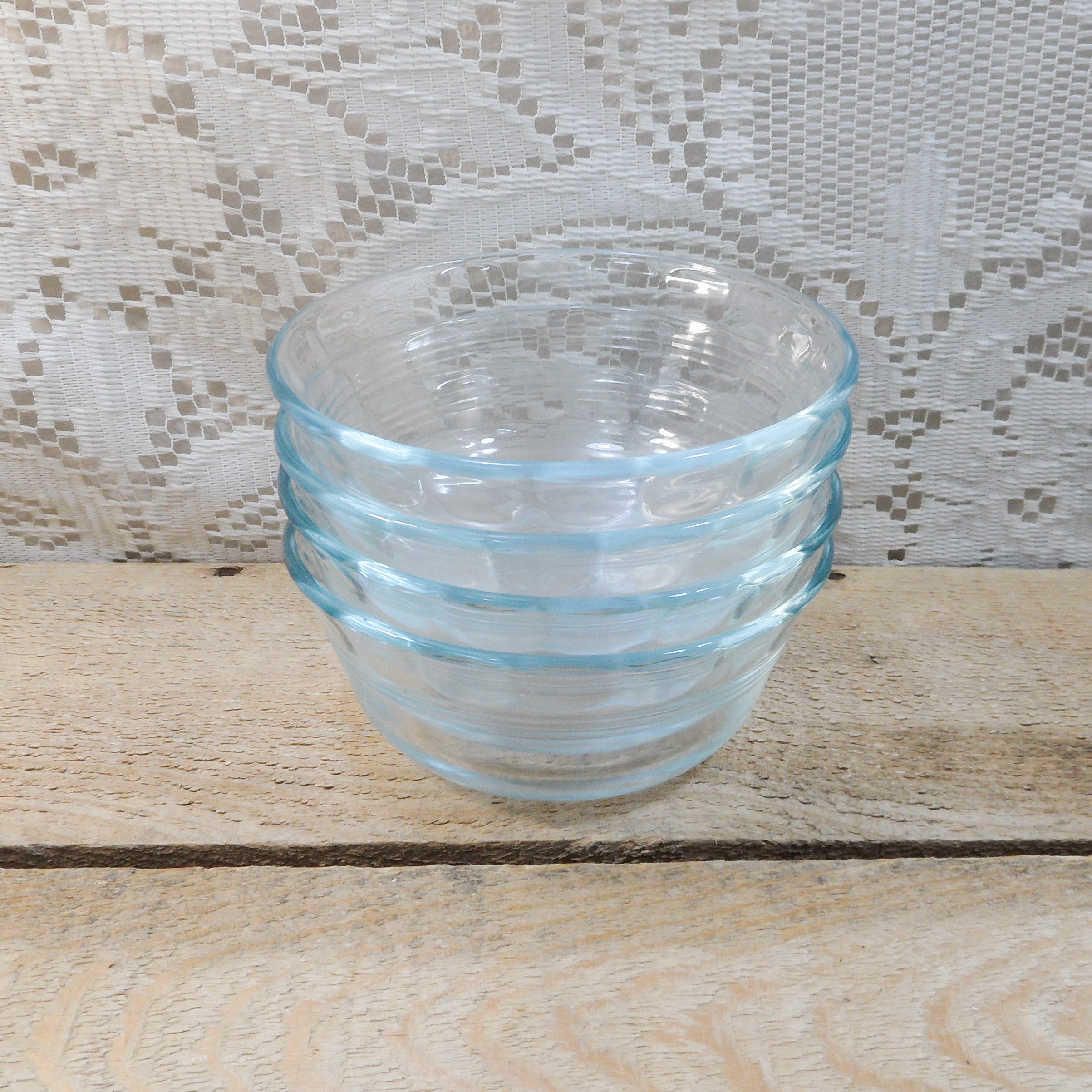 Pyrex Bowls, Pyrex Clear Glass Custard Cups, 10 Oz Glass Bowl, Glass ...