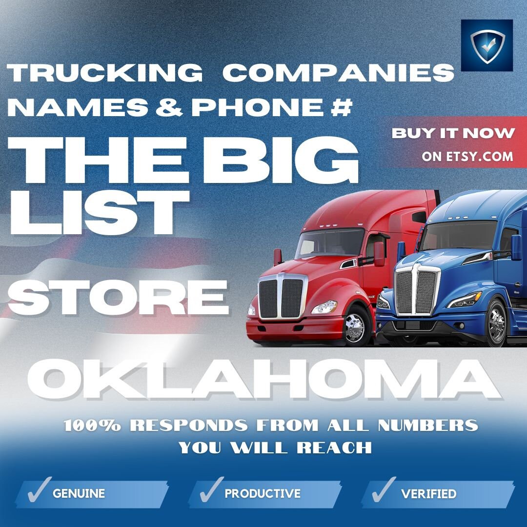 Freight Dispatcher Carrier List Oklahoma - Etsy