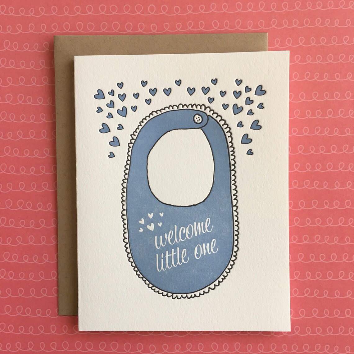 Congratulations Little One baby Boy Letterpress Card - Etsy