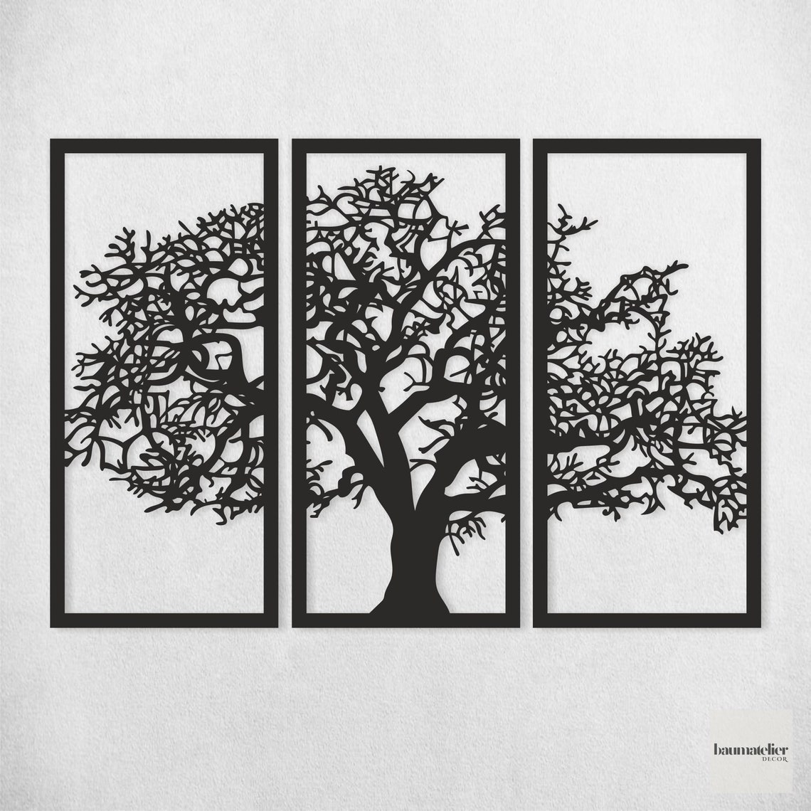 Tree of Life Wall Art, Tree of Life 3 Panels, Minimalist Wall Hang ...
