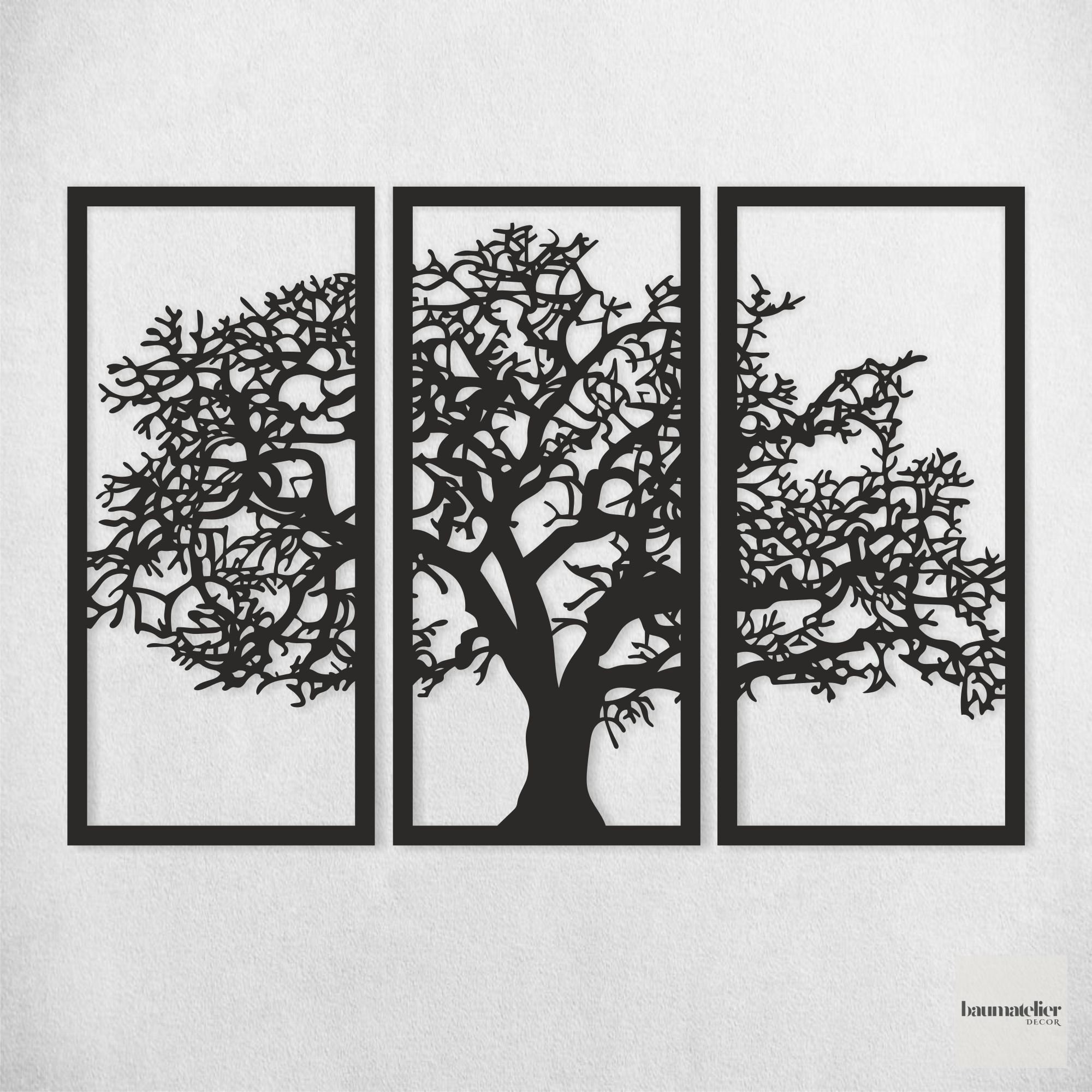 Tree of Life Wall Art, Tree of Life 3 Panels, Minimalist Wall Hang ...