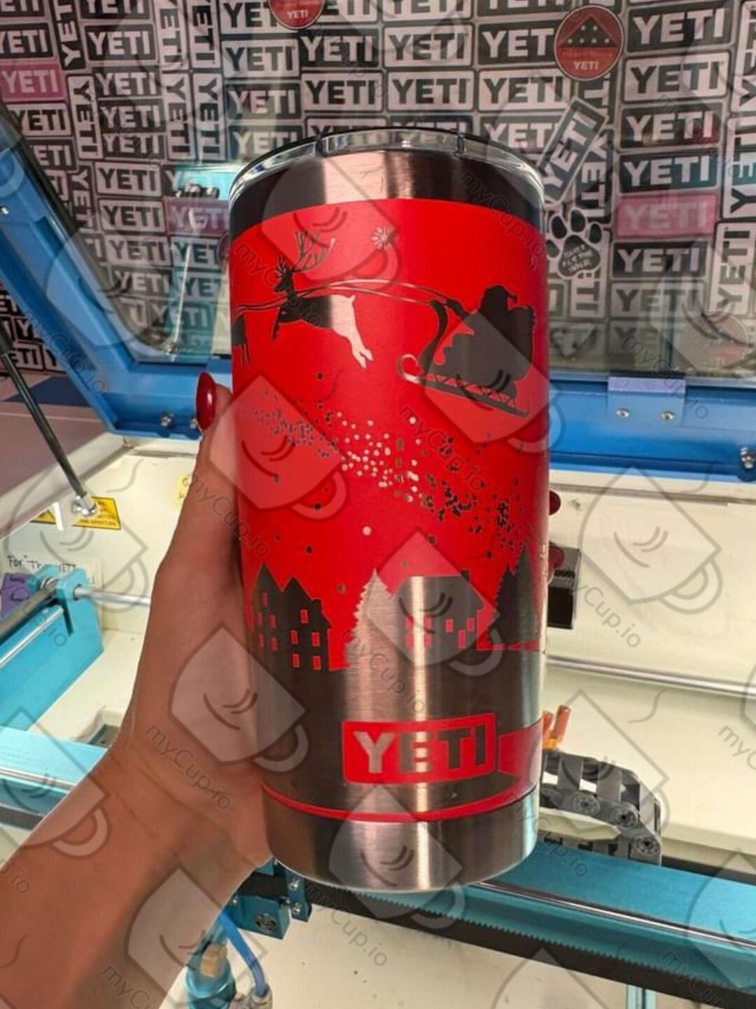 20oz Santa Clause is Coming to Town Engraved Yeti Tumbler - Etsy