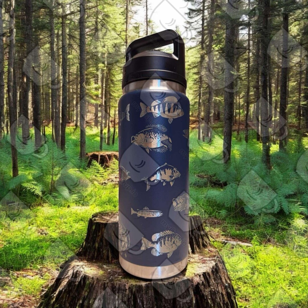 Various Freshwater Fish Engraved Yeti Chug Cap Bottle - Etsy