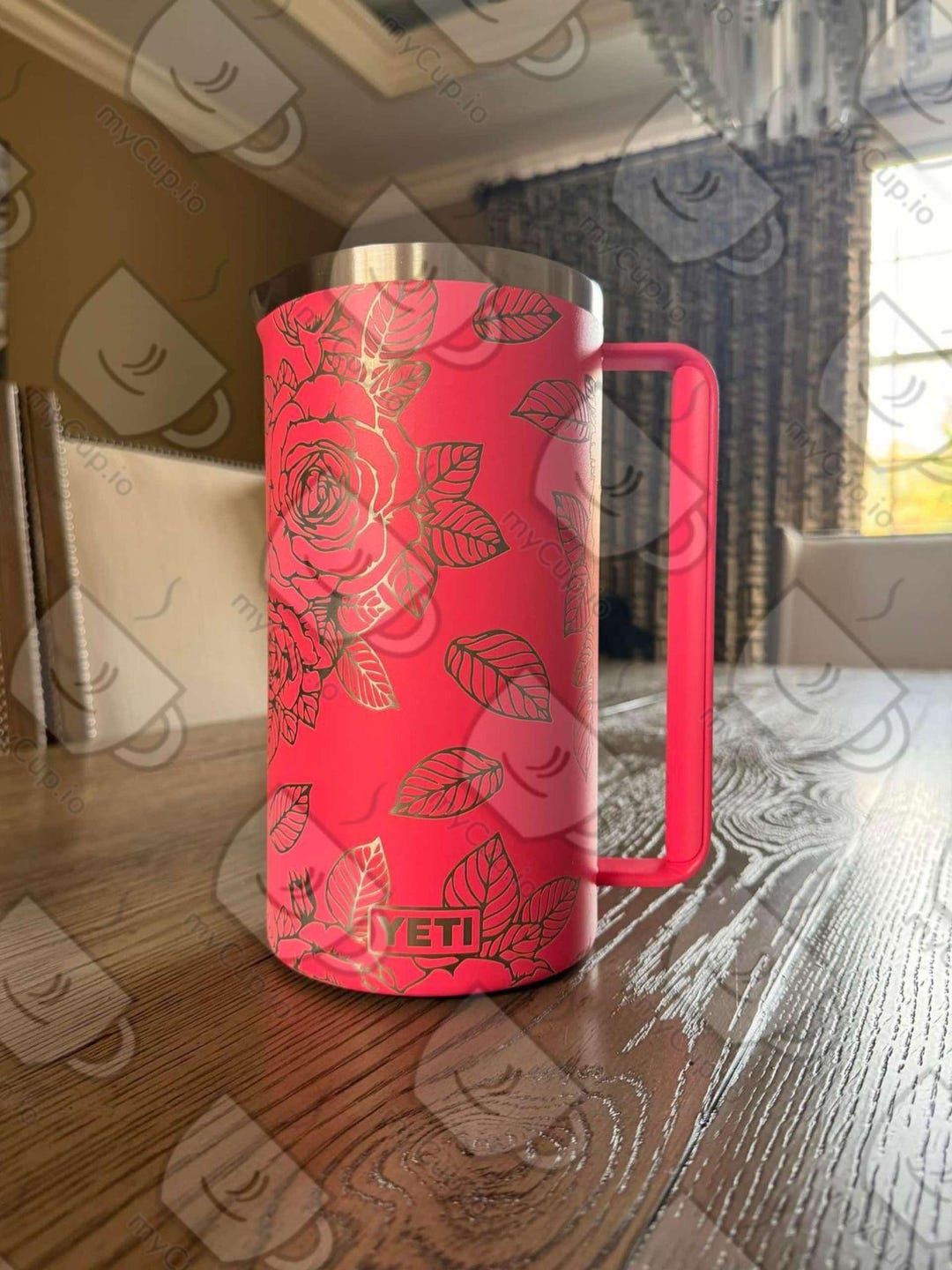 Romantic Roses Pitcher Engraved Yeti Rambler - Etsy