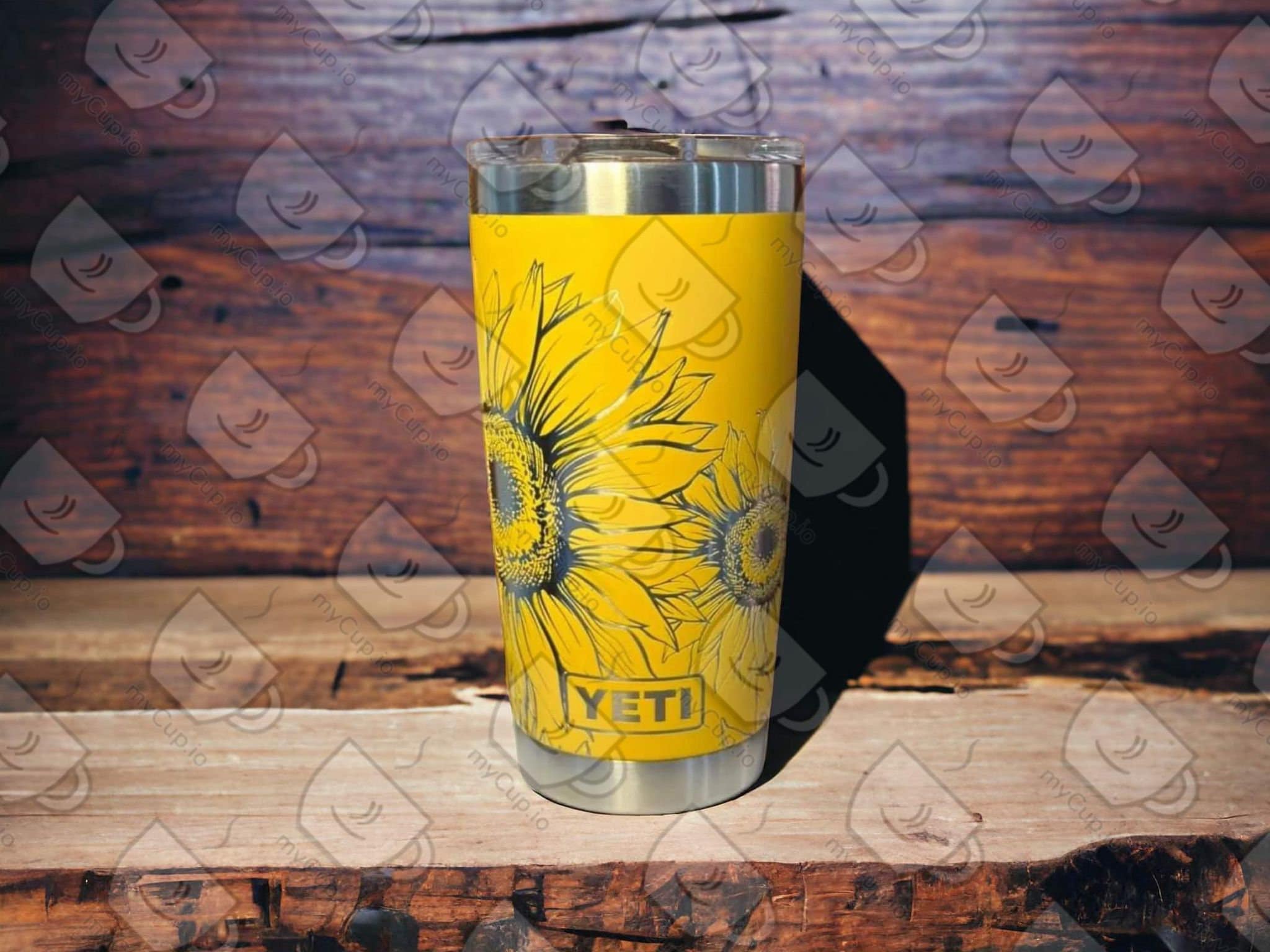 20oz Sunflowers Engraved Yeti Tumbler - Etsy
