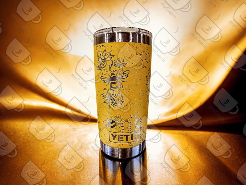 20oz Honeybees Engraving on Yeti Tumbler - Etsy