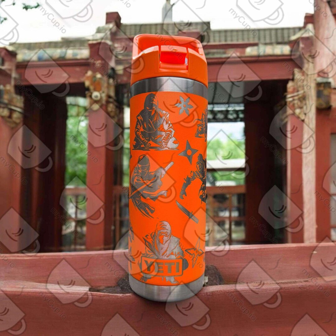 Ninjas and Throwing Stars Engraved Yeti Straw Cap - Etsy