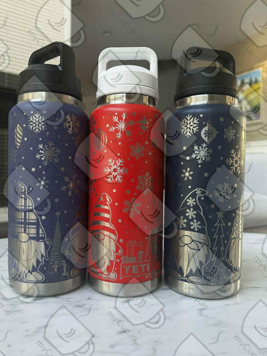 36oz Jolly Gnomes Black Chug Cap Lid Lid Engraved Yeti Tumbler - Etsy
