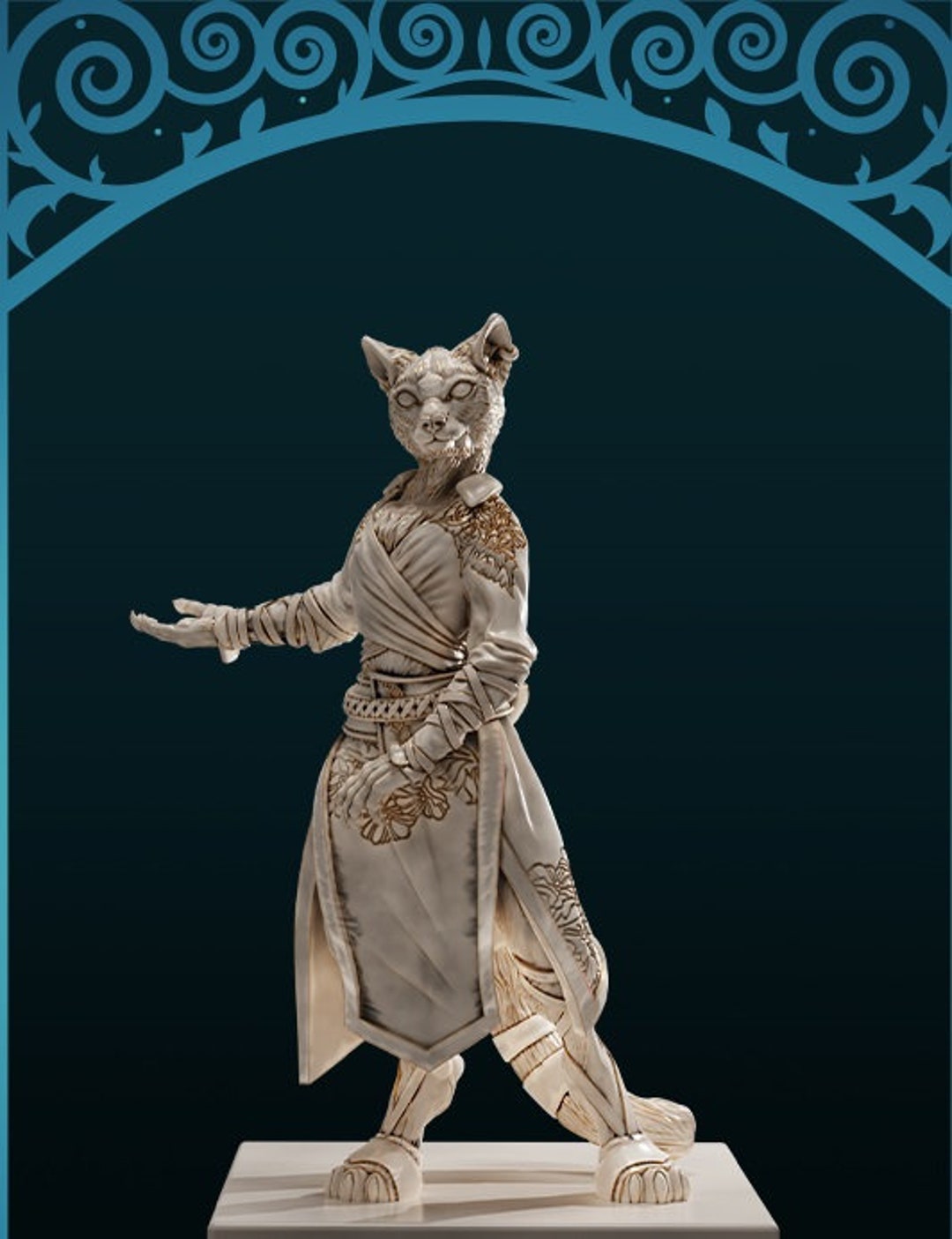 Tabaxi Monk Female Miniature Amalya Dnd D&D RPG Mini Catfolk Cat Leonin ...