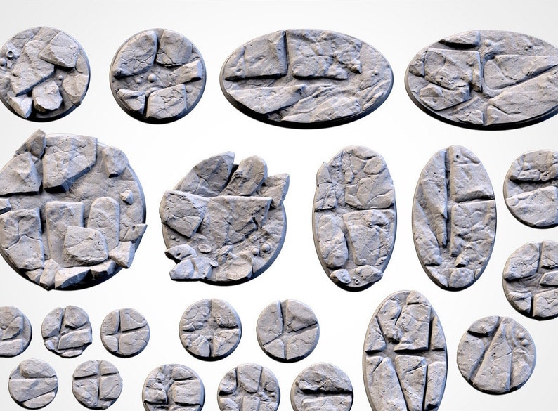 Volcano Bases Miniature 40k Dnd Aos City Warhammer Basing Marines Lava ...