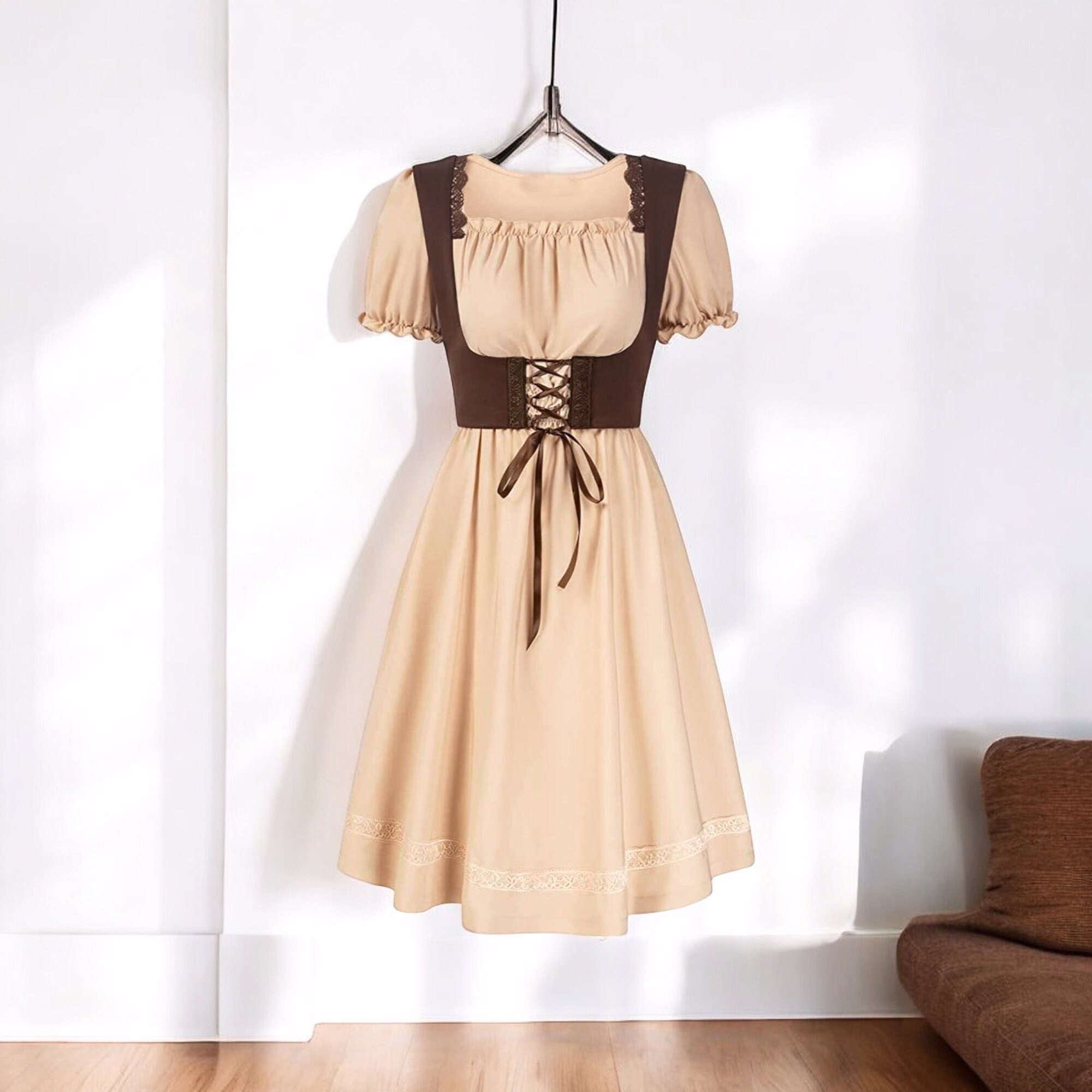 Renaissance Medieval Cosplay Dress, Women Victorian Dress, Ren Faire ...