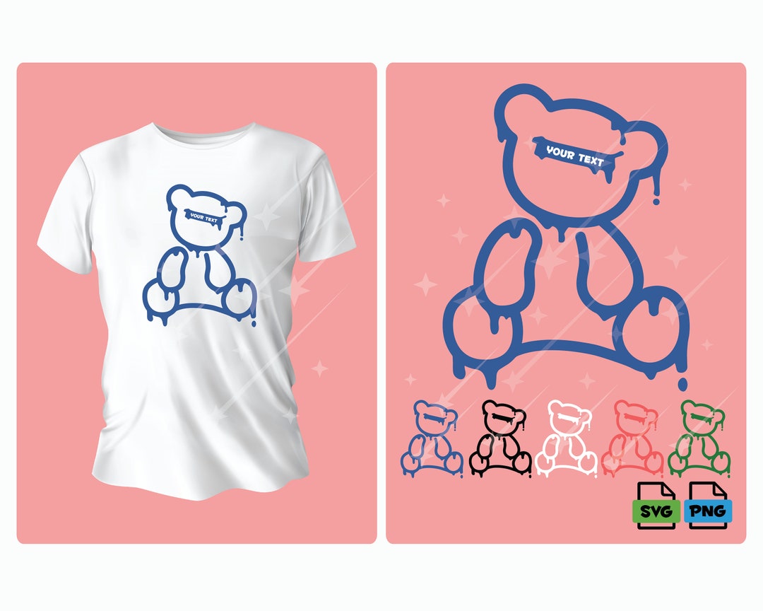 Teddy Drip SVG and PNG Files Font File High Resolution Images Ready to ...