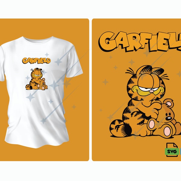 Garfield Svg - Etsy