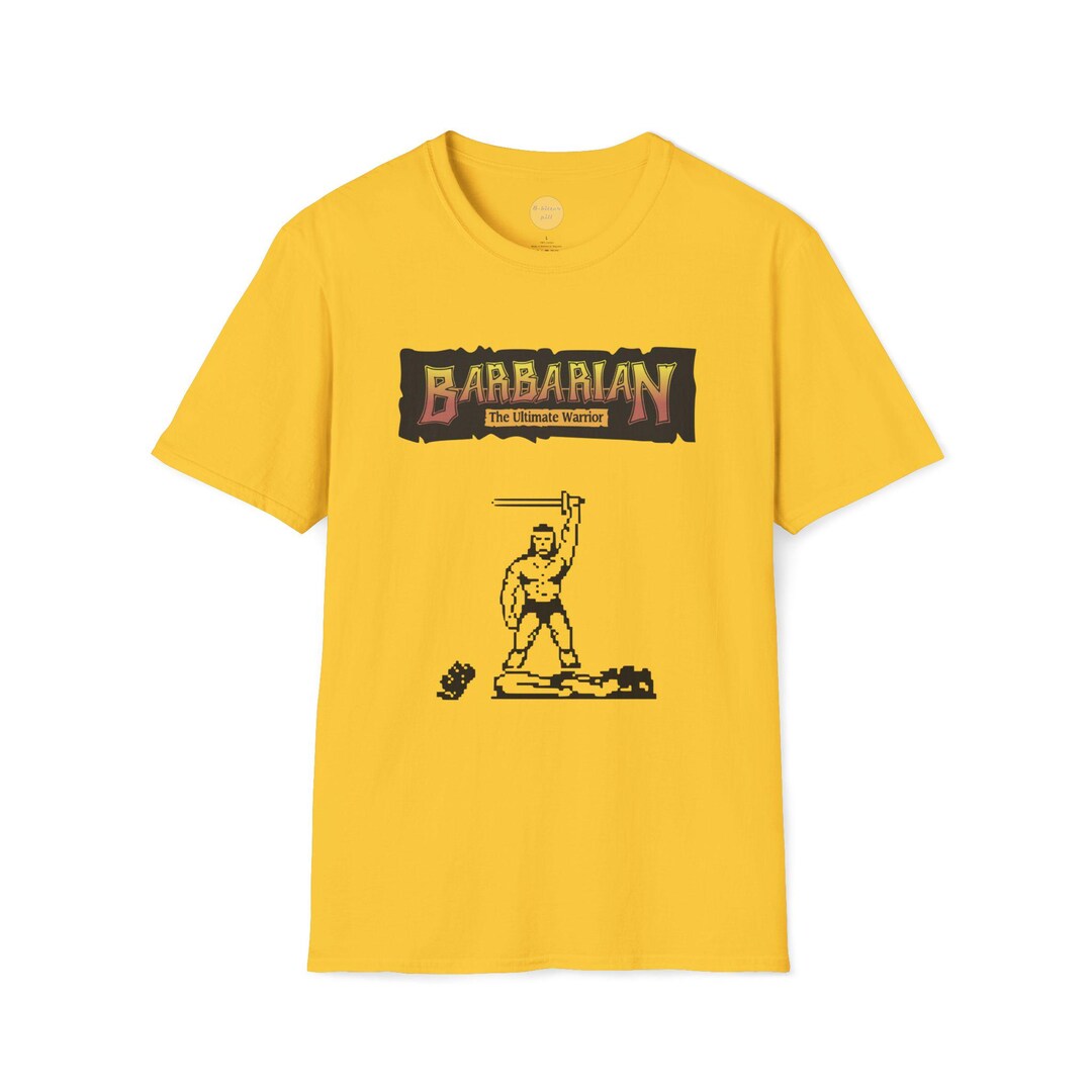 Barbarian - With Logo - ZX Spectrum Computer Game Art T-shirt - Etsy